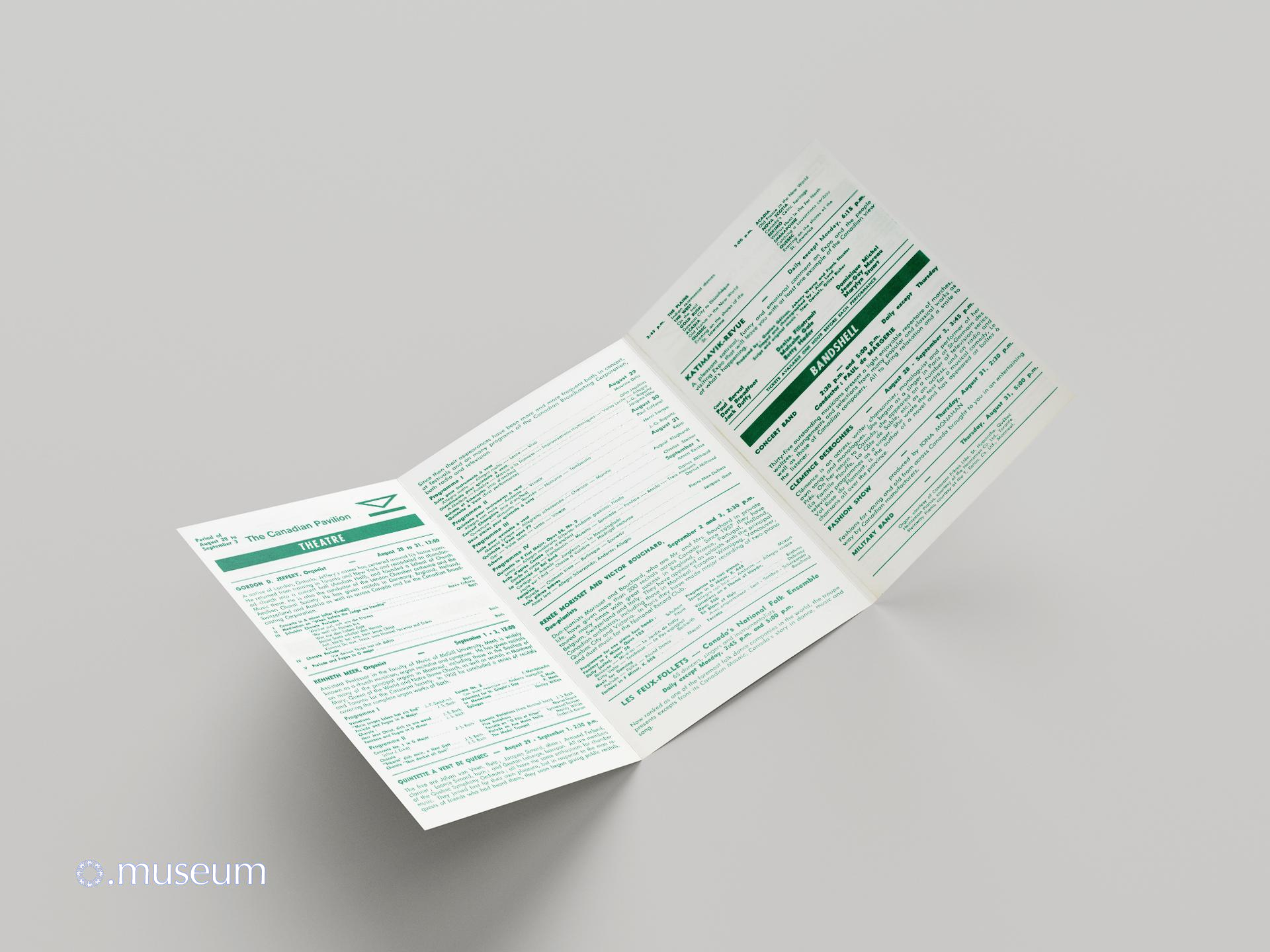 CANADA — Program “Cultural programming of the Canadian Pavilion (Period ...